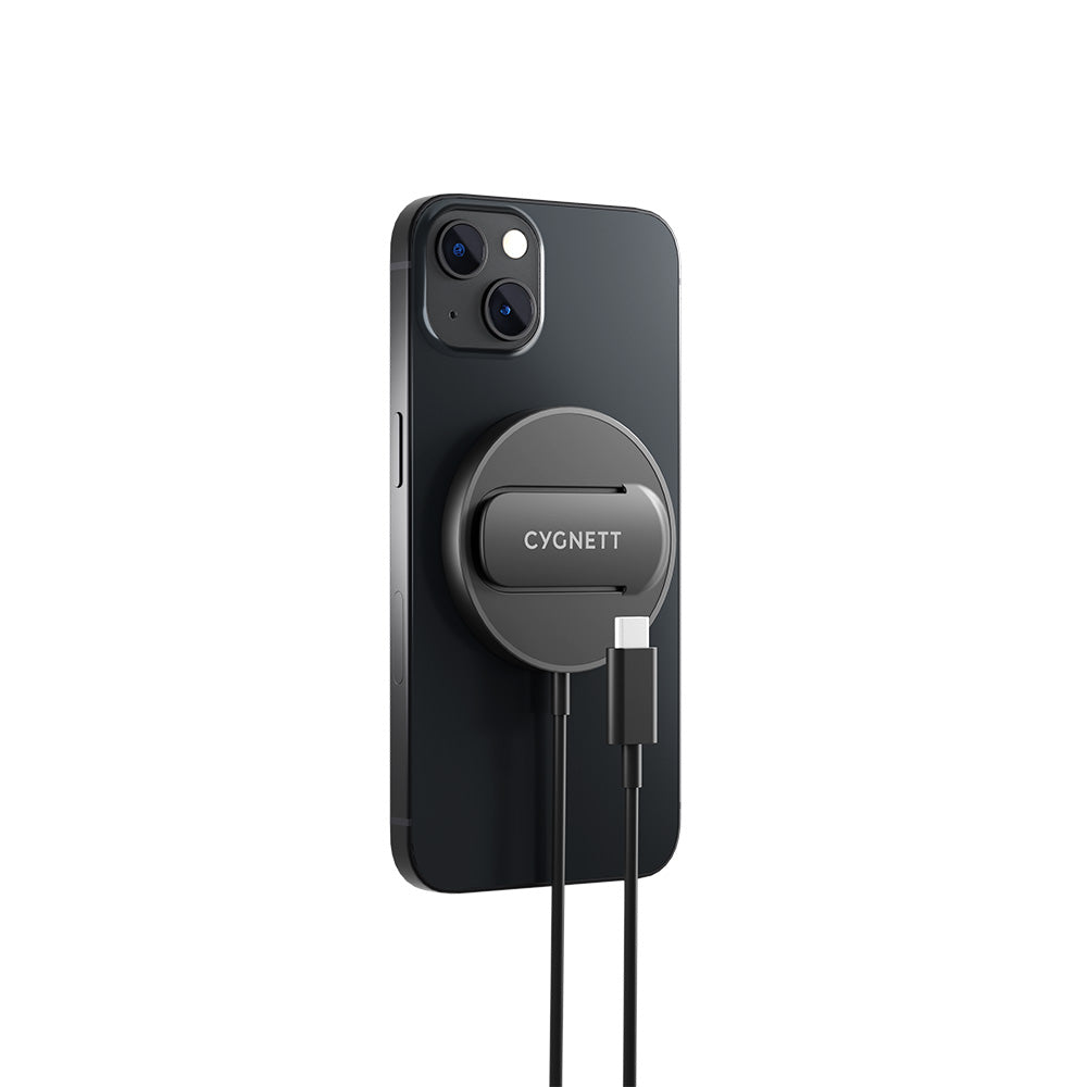 Magnetic Wireless Charging Cable - Black 1m